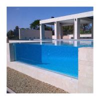 China Hotel Custom Acrylic Glass Panel Fiberglass Swimming Pool with 100% Virgin PMMA Aupool for sale
