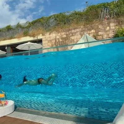 China Customer's Demand Acrylic Swimming Pool for Aupool Outdoor Homestay Transparent Clear for sale