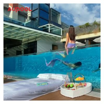 China Customized Swimming Pools Aupool Prefabricated Acrylic Pool for Customer's Demand for sale