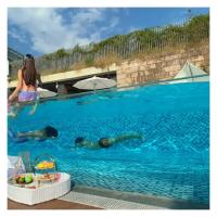 China Pools Outdoor Swimming Pool Thick Glass Transparent Plastic Sheet Acrylic Swimming Pool for sale