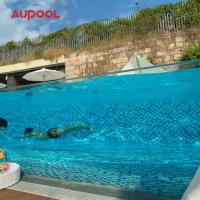 China Transparent 100Mm Swim Pool Wall Bottom And Side Panel For Swimming Pool From Aupool for sale