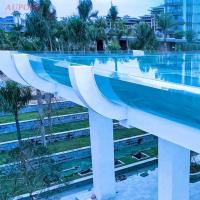China Hotel Suspended Pool Fully Transparent Acrylic See-Through Window with Multi-Sided for sale