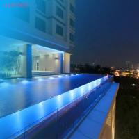 China Hotel Suspended Pool Fully Transparent Acrylic See-Through Window with Multi-Sided for sale