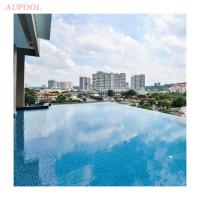 China Transparent Swimming Pool Cleaner Triangular Vacuum Head Cleaner for Family Swimming Pool for sale