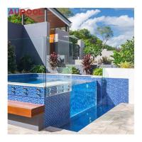 China Acrylic Fiberglass Above Ground Sky Pool for Outdoor Luxury Oceanarium Experience for sale