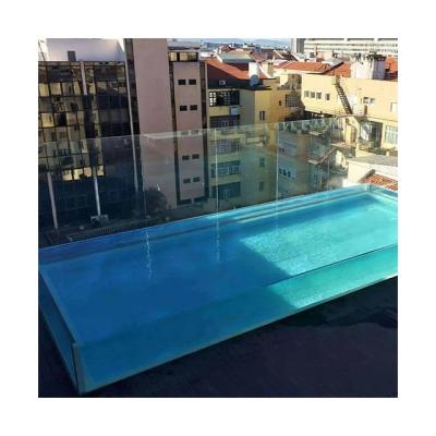 China Outdoor Overground Villa Pool with 4 Side Transparent Panel and Acrylic Material for sale