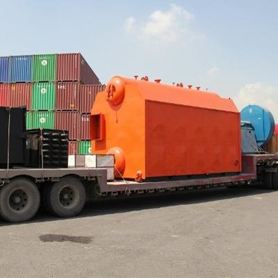 China Horizontal Fire Tube Three Pass Automatic Hot Water Boiler Low Pressure With Condensation for sale