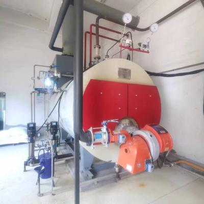 China Long Service Life Automatic Horizontal 1-6 Ton Industrial Hot Water Boiler Machine High Efficiency for sale