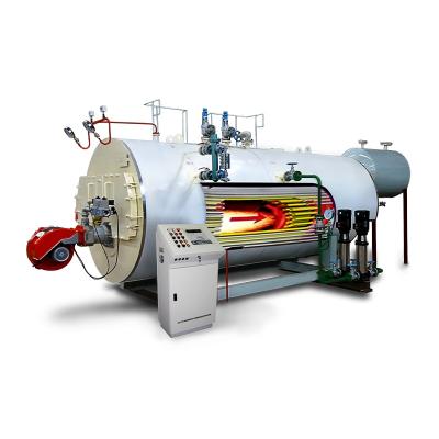 China Energy Saving Fully Automatic 1-5 Ton Horizontal Industrial Oil Gas Hot Water Boiler for sale