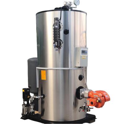 China 300kg Vertical Fire Gas Oil Steam Generator Low Pressure 500kg/h Industrial Use Automatic PLC Controlled High Efficiency 2 Year for sale