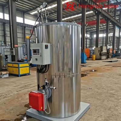 China Industrial Low Pressure 500kg 700kg 1000kg Vertical Stainless Steel Fire Tube Gas Fired Steam Boiler Quick Assembly for Sauna for sale
