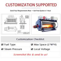 China Automatic Diesel Natural Gas LPG Fired High Stainless Steel Vertical Fire Tube Steam Generator 100kg-1500kg/h for Industrial Use for sale