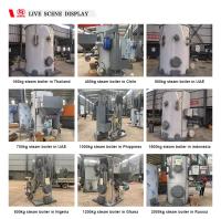 China Hengnuo 7Bar Low Pressure Vertical Fire Tube New Wood Pellet Steam Boiler Full Automatic Fast Steam Output 300-2000kg/h LHG for sale