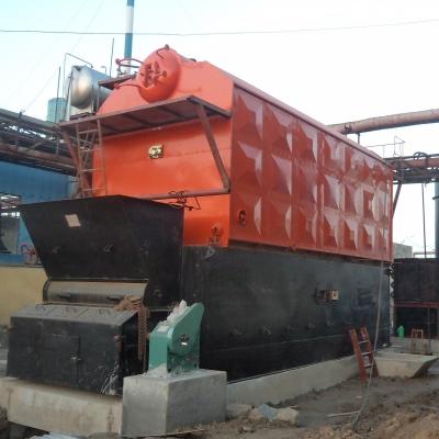 China Energy Saving Automatic Horizontal Double Tube Chain Grate SZL 10 Ton Biomass Steam Boiler for sale