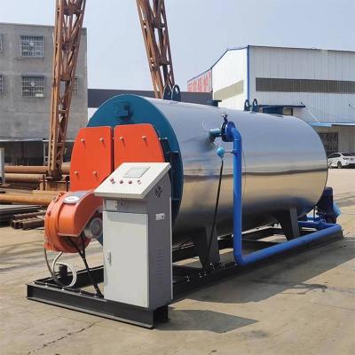 China WNS High-Temperature Pressure Horizontal Oil/Gas Steam Boiler Industrial Use Automatic Fire Tube Boiler 1-20 Ton Capacity 85% for sale