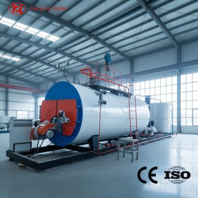 China WNS Series 1-20Ton Fully Automatic Natural Gas Wet Back Steam Boiler Horizontal Fire Tube CE ISO Certified High Efficiency for for sale
