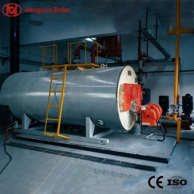 China HengNuo Fully Automatic Energy Saving Natural Oil Gas Fired Fire Tube Industrial Horizontal Generator Steam Boiler 98% for sale