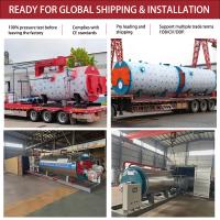 China Industrial Fully Automatic Control WNS 2-1.0-Q Y 2 Ton Natural Gas/Light Diesel Fired Horizontal Fire Tube Steam Boiler for Beer for sale
