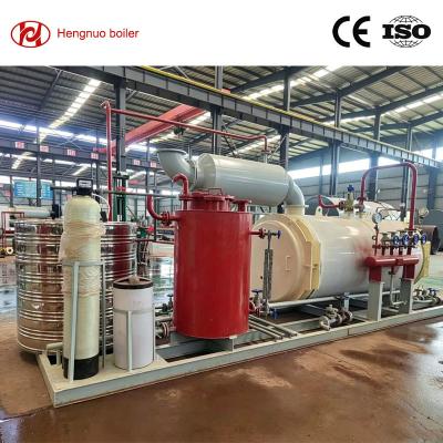 China Fire Tube Skid Mounted WNS Natural Gas Steam Boiler for Industrial Heating High Efficiency for sale