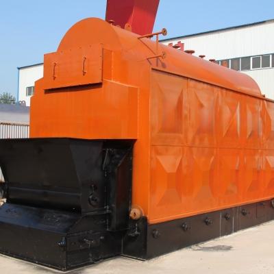 China 1-20 Ton DZL Biomass Chain Steam Boiler Low Pressure Horizontal Industrial Fire and Water Tube for sale
