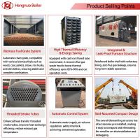China Coal Fired Chain Grate Stoker Fire Tube Steam Boiler DZL Series Automatic for Factory Use for sale