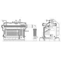 China Industrial Automatic Horizontal DZH 1-6 Ton Woodchip Coconut Palm Shell Fired Steam Boiler with Easy Operation for Sale for sale