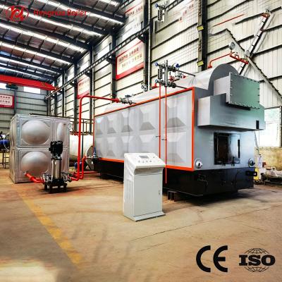 China Three Pass Fire Tube Low Steam 6 Ton Per Hour DZH Wood Boiler Manual Feed Biomass Coal Wood Fired for Industrial Heating for sale