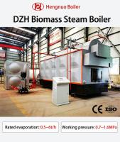 China High Efficiency Automatic DZH Horizontal Low Pressure 1-6T/H Industrial Biomass Steam Boiler with Wood Chips for Rice Mill for sale