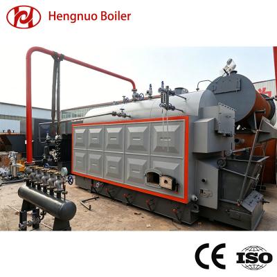 China Eco-Friendly DZH Horizontal Low Industrial Moving Grate Steam Boiler Wood Pellet Corncob Fired for Hotel Greenhouse Heating for sale