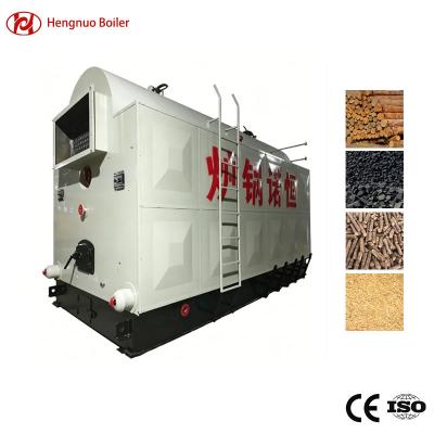 China DZH Horizontal Moving Grate Steam Boiler 0.5t/h Low Pressure Biomass Pellet Coal Fired for sale