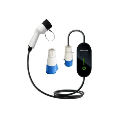 China IEC 62196-2 Type 2 Portable EV Charger In Cable Auto Adjustable Current 8A to 32A for sale