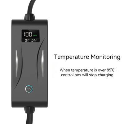 China Adjustable Portable EV Charging Cable Type 2 Ev Charger 16A 3.3kW for sale