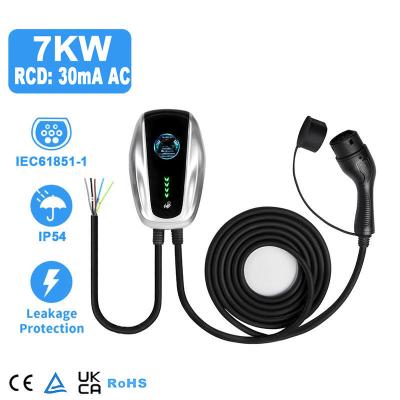 China 32A 7kw Type 2 Charger Electric Car Charging Point IEC 62196 for sale