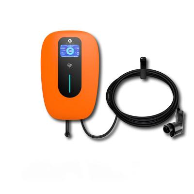 China 7KW 21A Electric Car Charging Wall Box Type 2 230V AC Smart OCPP 1.6 EV Charger for sale
