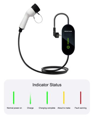 China 1.8 To 3.5Kw Portable EV Charging Station 16A Type 2 Four Gears Adjustable for sale