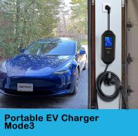 China IEC 62196 Smart Portable Ev Charger Level 2 ODM OEM For Tesla Electric Car for sale