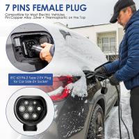 China 340VAC 460VAC Three Phase Electric Car Charger IP65 4.3 Inch Color Display for sale