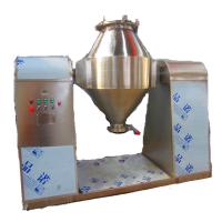 China Double-Cone Tilting Rotary Powder Mixer 40-800kg Batch Capacity 12-8 RPM Industrial Mixing Equipment for sale
