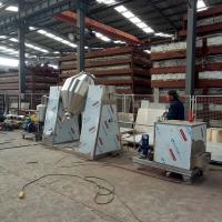 China Double-Cone Tilting Rotary Powder Mixer 40-800kg Batch Capacity 12-8 RPM Industrial Mixing Equipment for sale