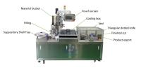 China Glycerin Suppository Filling and Sealing Production Line 1000-1500 pcs/hr 0.5-5ml for sale