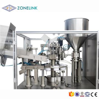 China 8ml Automatic Tube Filling Machine for Cosmetics Cream with 30-70 pc/min Capacity and ±1% Filling Accuracy for sale