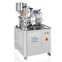 China Semi-Automatic Ultrasonic Tube Filling Sealing Machine 25-250ml 20-25 BPH for Metal Tubes for sale