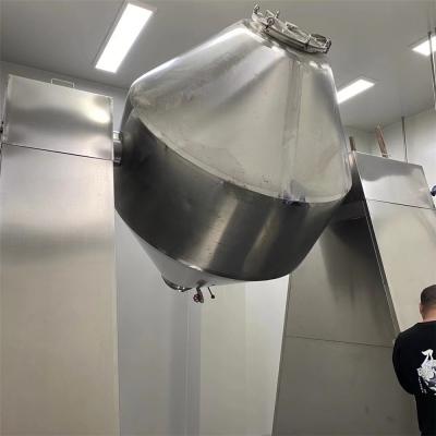 China Automatic V Type Blender Mixer for Cosmetic Powder Mixing 40-800kg Batch Capacity for sale