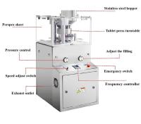 China ZP9B Candy Tablet Press Machine - 9 Station Automatic Rotary Press with 60 kN Pressure and 16,200 pcs/h Capacity for sale