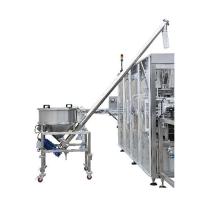 China Automatic Coffee Cup Powder Filling Machine 2500-24000 cups/h with 5-30ml Capacity and 380V Power for sale