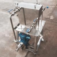 China 10-Layer Stainless Steel Automatic Filter Press with 3T/h Flow Rate for Beer, Wine and Oil Processing for sale