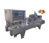 China Automatic Cup Filling and Sealing Machine with 2-10 Filling Heads, 9000-10000 Cups/Hour Capacity for sale
