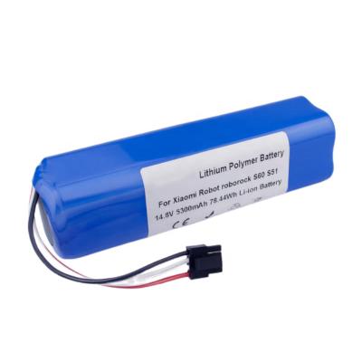 China Sweeping Mopping Robot Battery Brr-2p4s-5200d For Xiaomi S50 S51 S55 T60 Vacuum Cleaner 5200mah for sale