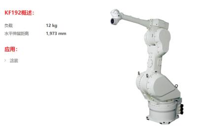China Kawasaki KF192 Industrial 6 Axis Handling Robot 1973mm  For Coating Application for sale