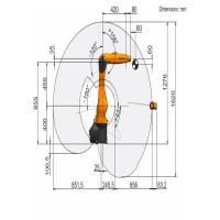 China 6kg Payload 901mm Reach 0.03mm Precision 6 Axis Handling Robot Arm IP54 for sale